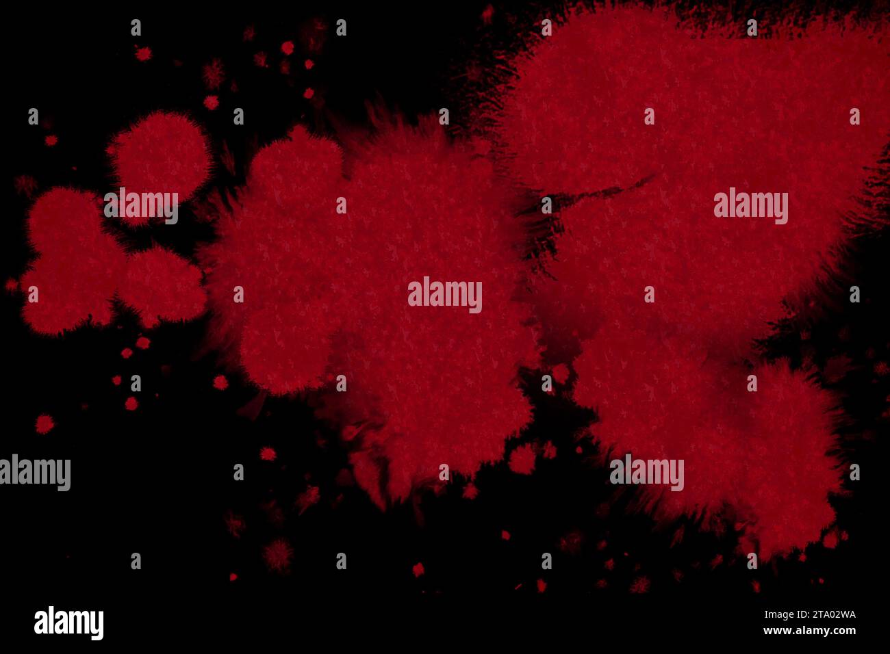 abstract red blood ink splatter on black background Stock Photo - Alamy