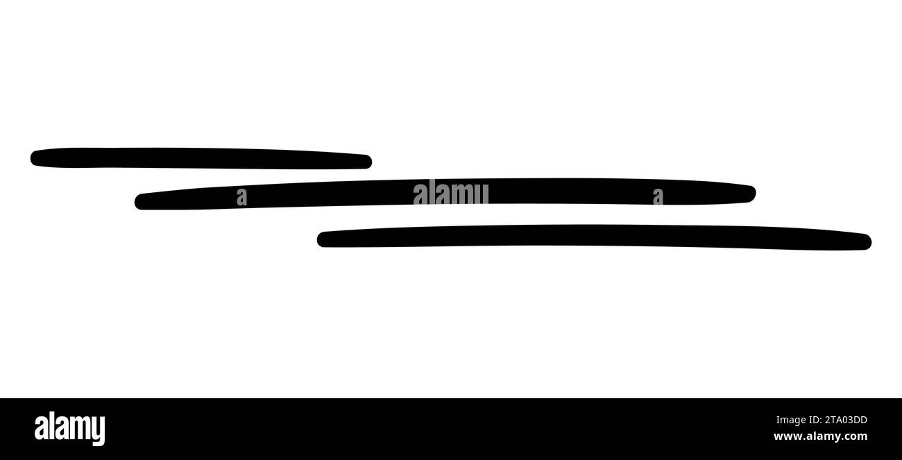Swoosh and swoops underline typography tail shape. Brush drawn thick ...