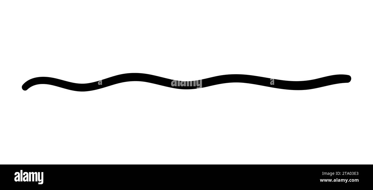 Swoosh and swoops underline typography tail shape. Brush drawn thick ...