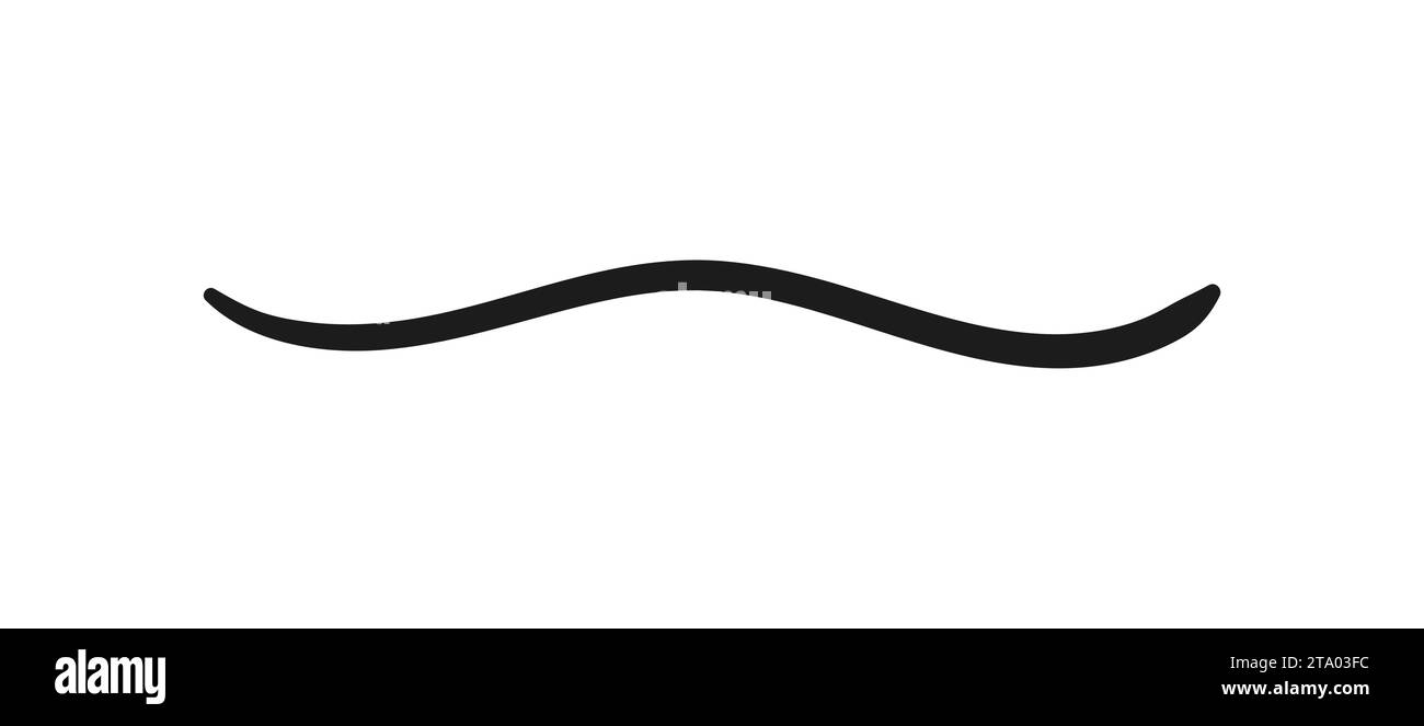 Swoosh and swoops underline typography tail shape. Brush drawn thick ...