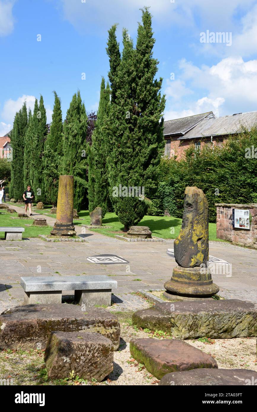 Chester Roman Gardens with Remains of Roman Temple in the Historic ...