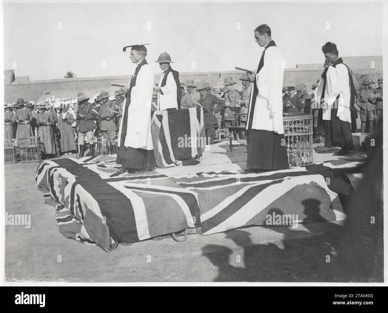 WW1 World War I - Memorial service for the late Army Commander at the ...