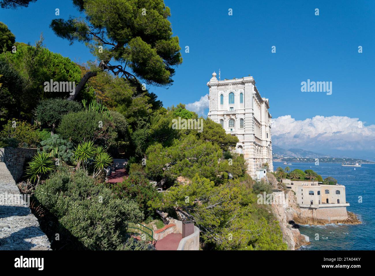 principauté de Monaco, vue sur le port depuis la place du palais, le ...