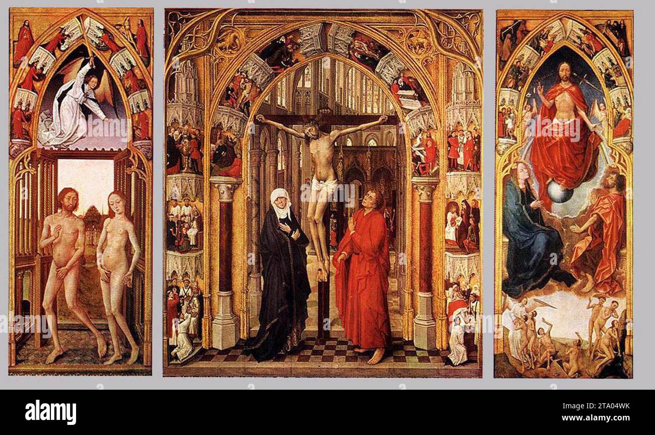Triptych of the Redemption 1455-59 by Vrancke Van Der Stockt Stock Photo - Alamy