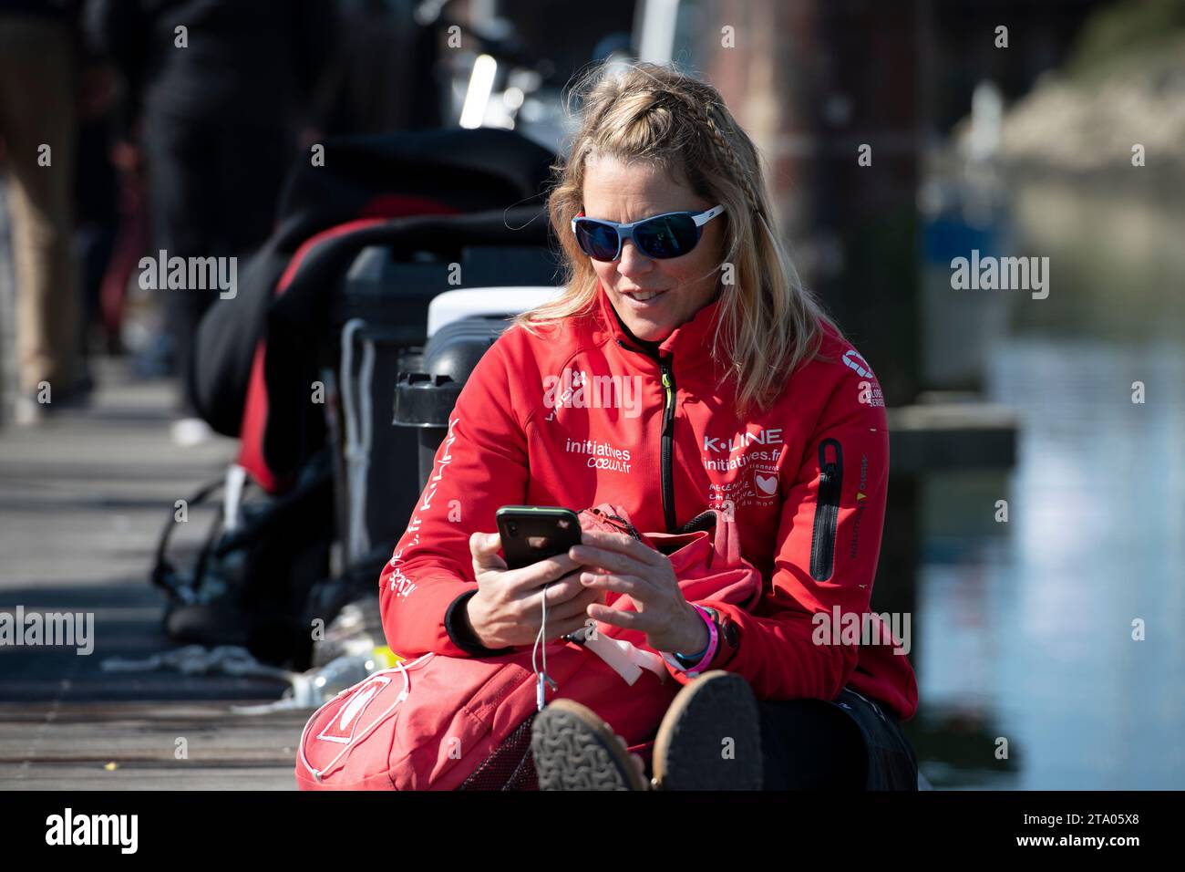 Samantha DAVIES (SAINT MICHEL) during the Sardinha Cup, Saint Gilles ...
