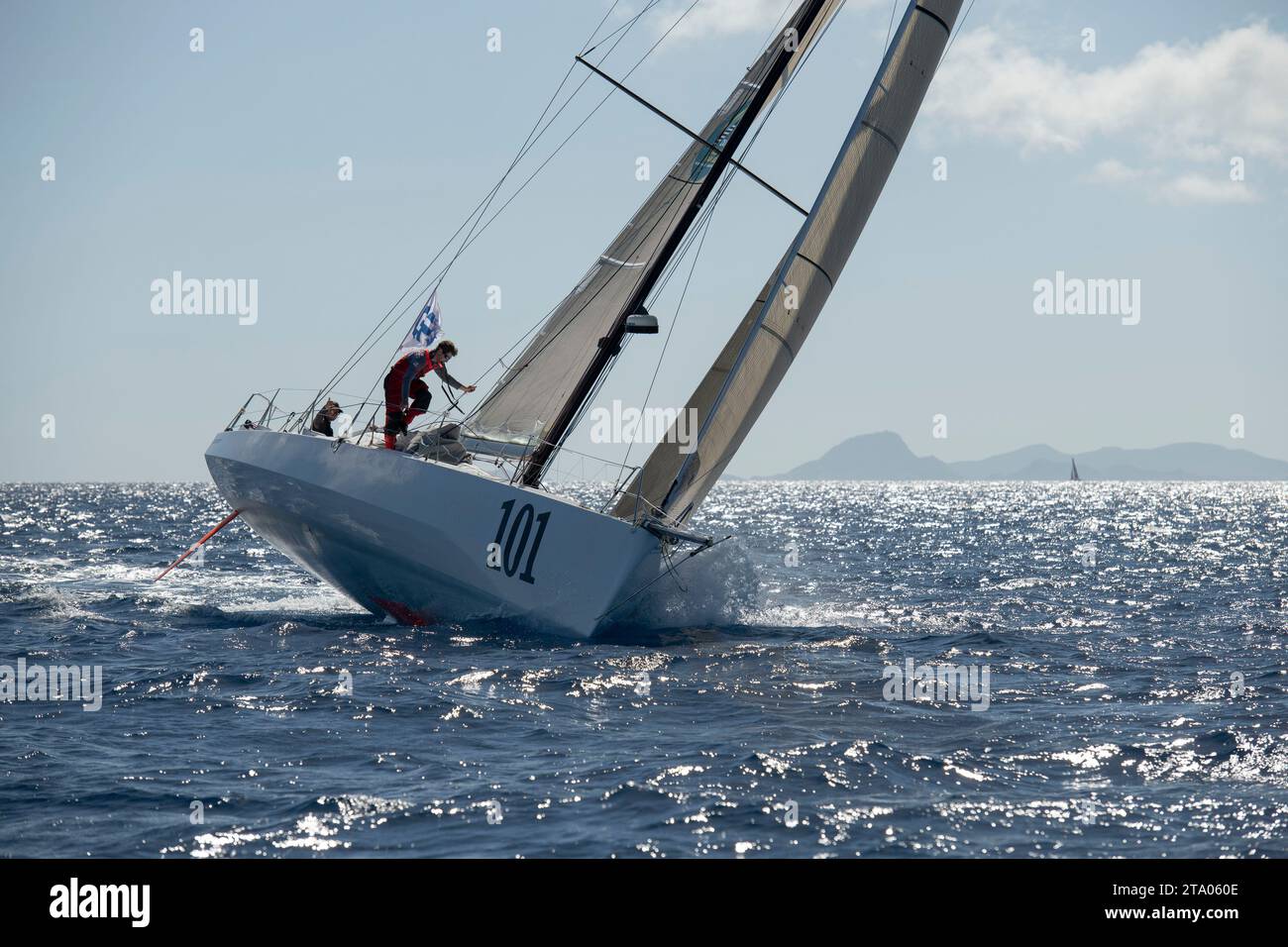 Charles-Louis MOURRUAU (Colombre XL) at the start of the Defi ...