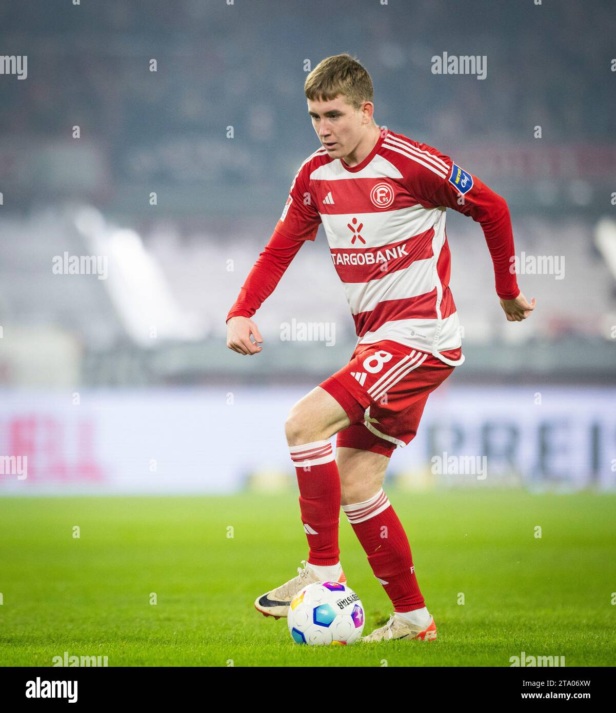 Duesseldorf, Germany. 25th Nov 2023. Isak Bergmann Johannesson (F95 ...