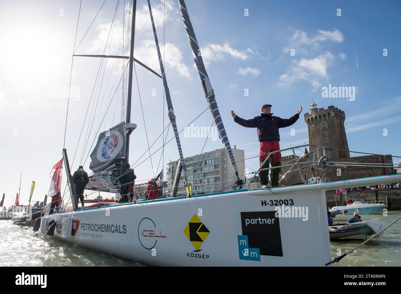 Ambiance channel and public during Finish arrival of Nandor Fa (HUN ...