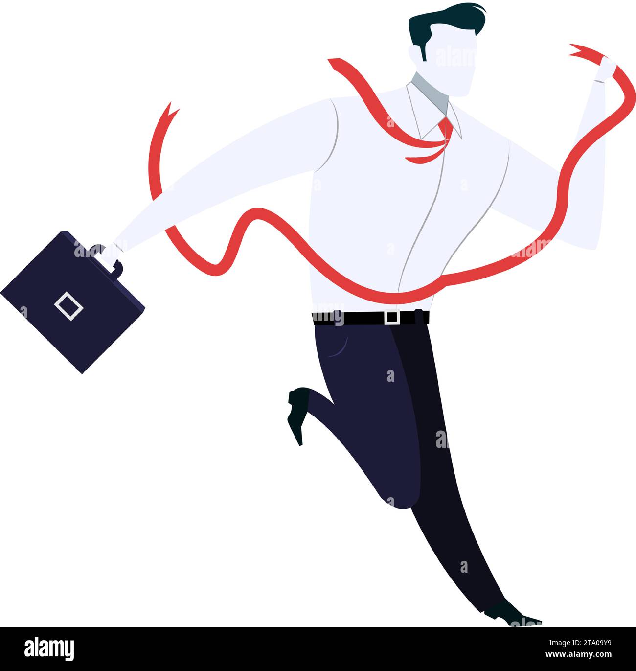 Run to finish line Cut Out Stock Images & Pictures - Alamy