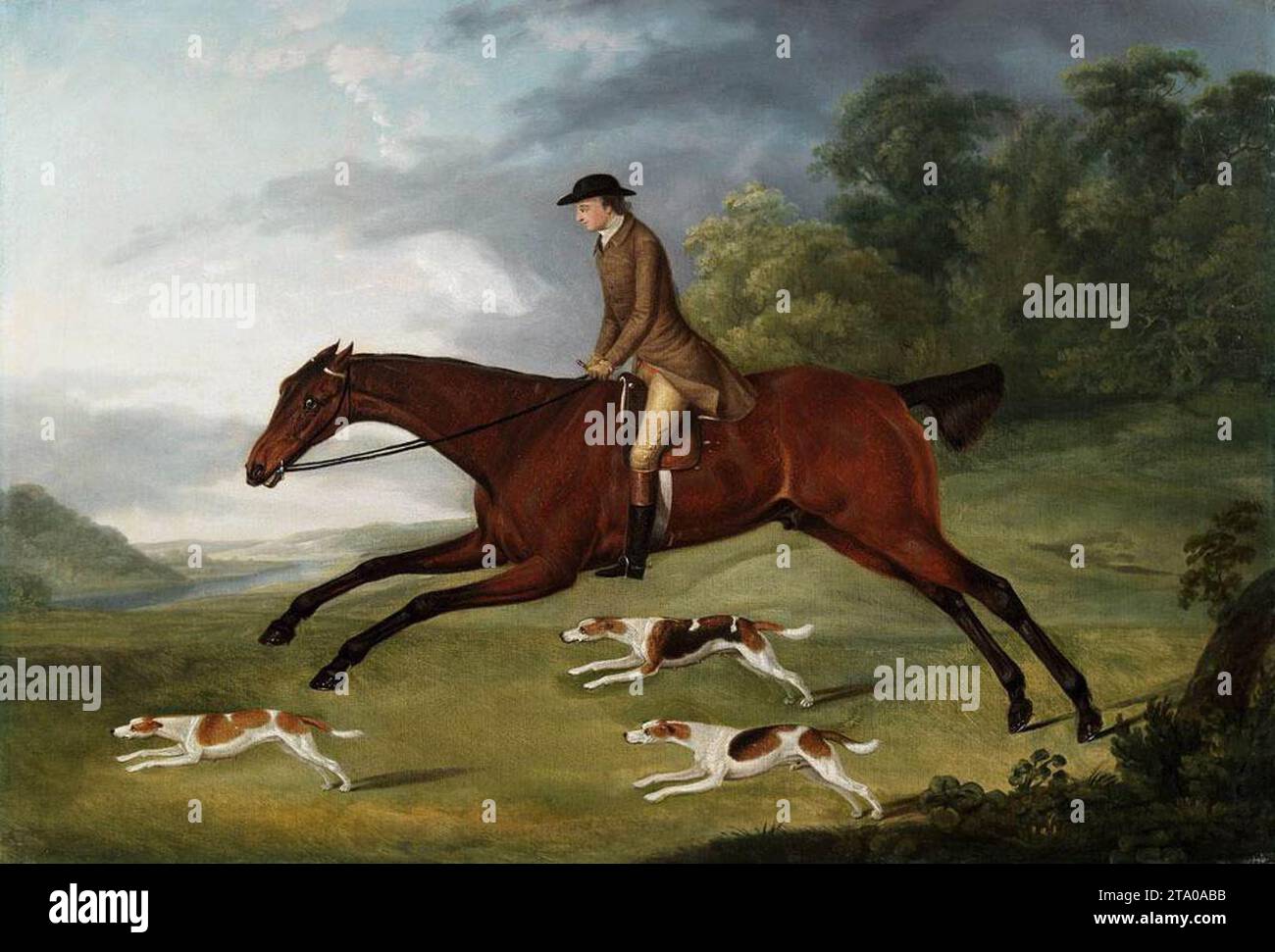 George Heron Galloping c. 1776 by Thomas Stringer Stock Photo - Alamy