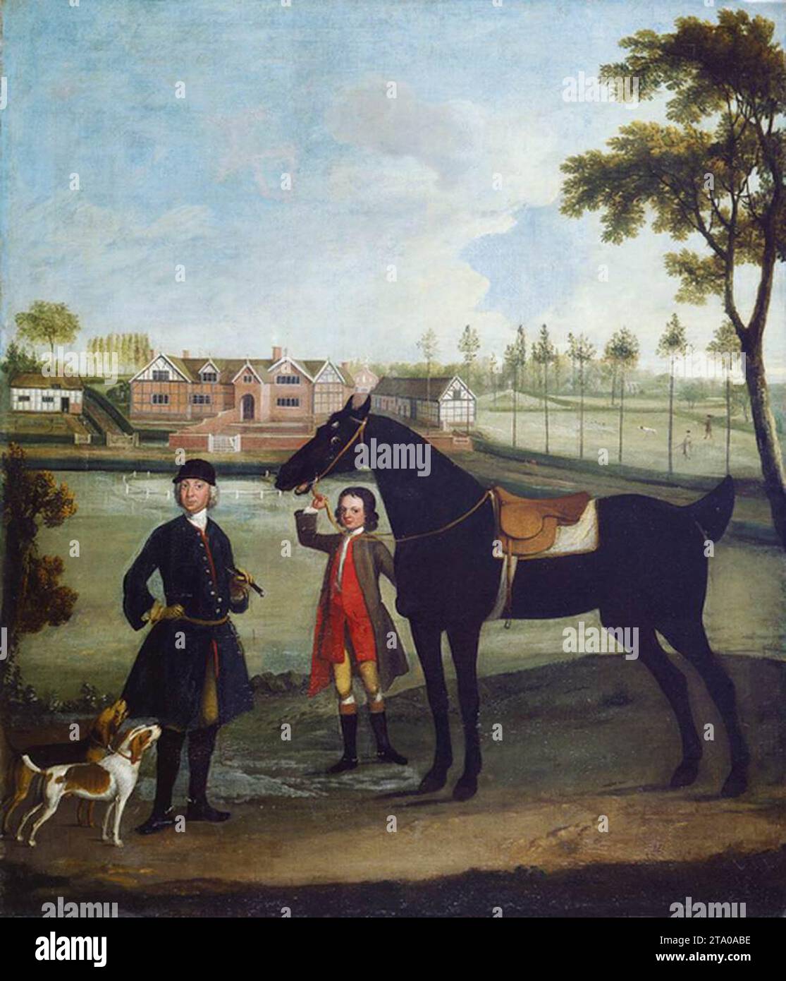 View of Poynton Hall, Cheshire 1745-55 by Thomas Stringer Stock Photo ...