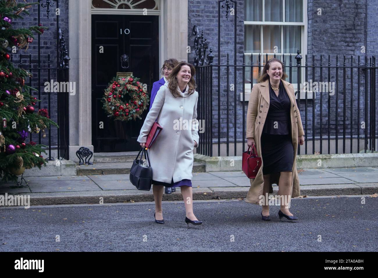 London UK. 28 November 2023 .L-R Gillian Keegan, Secretary of State for ...