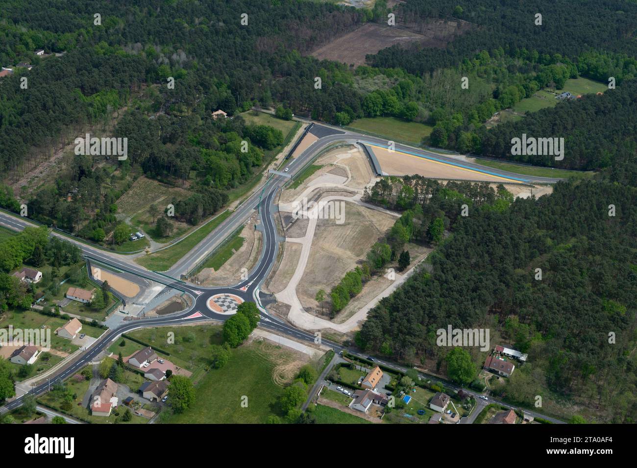 Aerial view of the circuit at le mans hi-res stock photography and ...