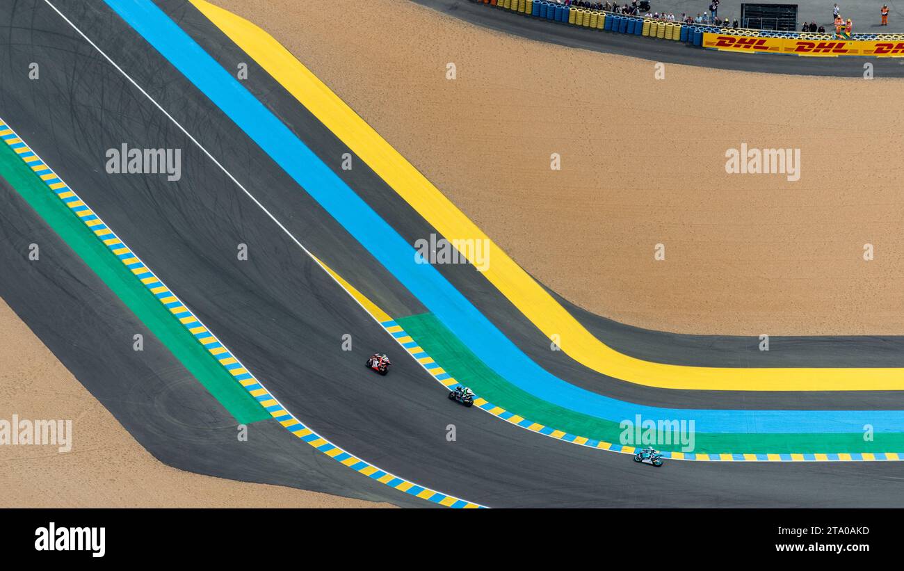 Aerial view of the circuit at le mans hi-res stock photography and ...