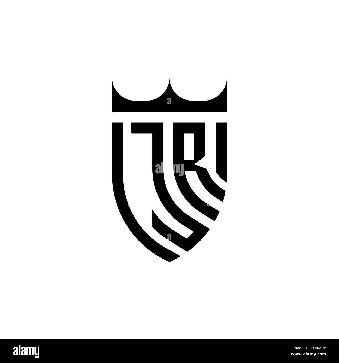 JR Luxury initial logo letters in high quality professional design that ...