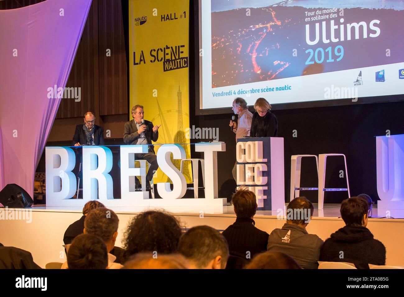 Press conference with Pierre Louis Castelli, Thierry Bouvard (Banque ...