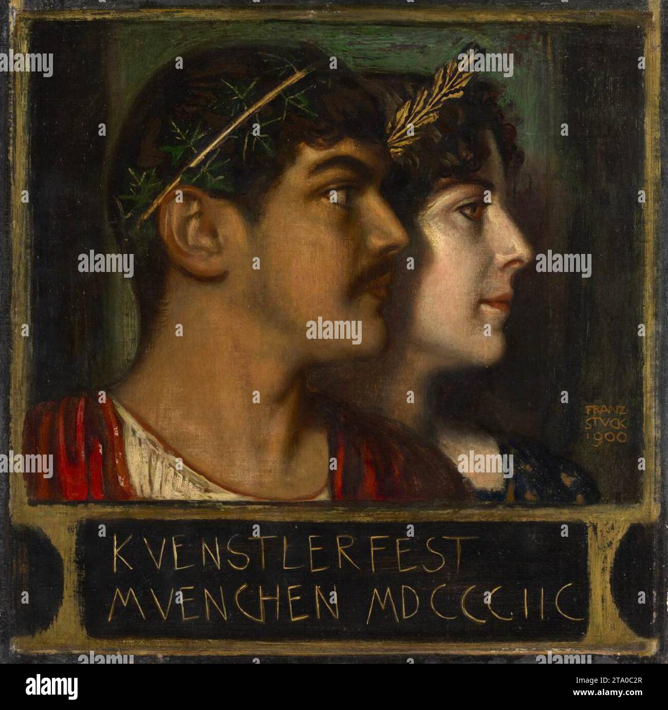 Franz and Mary Stuck 1900 by Franz Von Stuck Stock Photo - Alamy