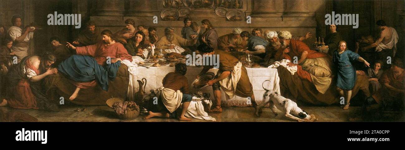 The Feast in the House of Simon 1737 by Pierre Subleyras Stock Photo ...