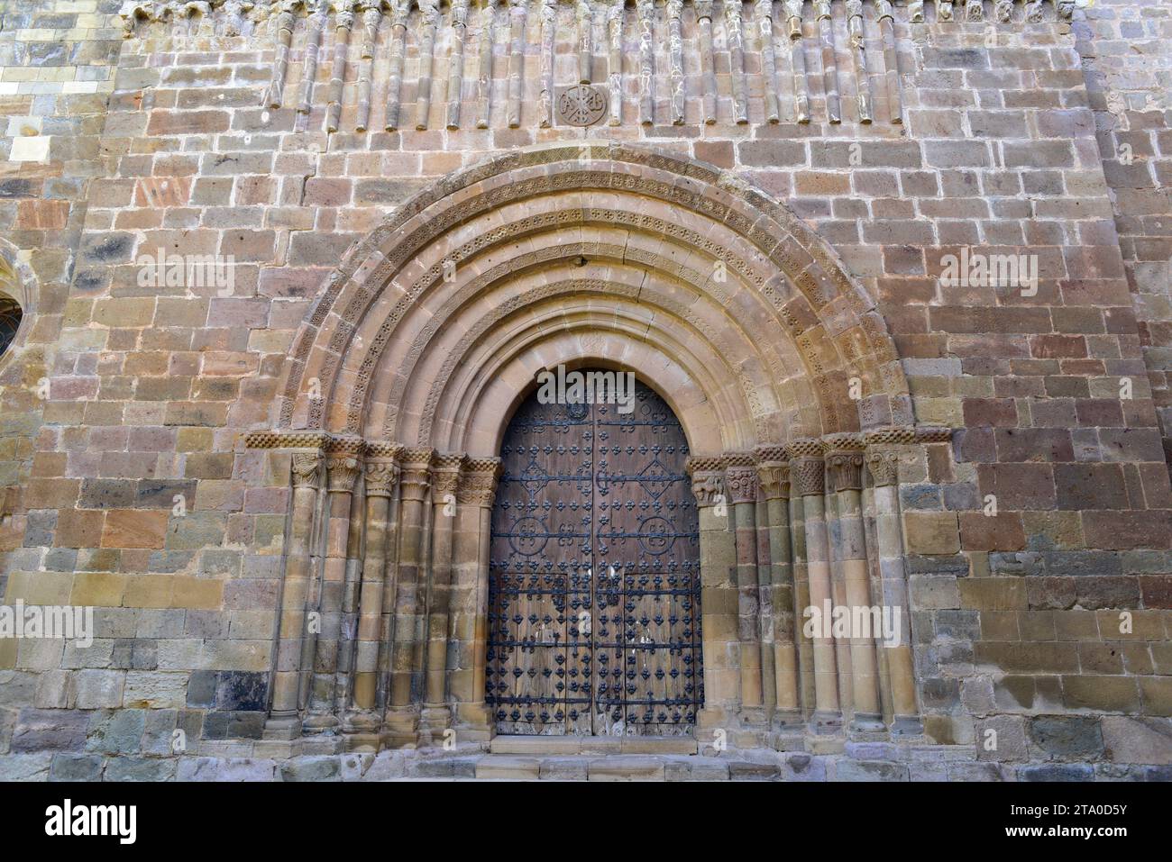 Veruela Abbey (Real Monasterio de Santa María de Veruela), cistercian 12th century. Romanesque ...