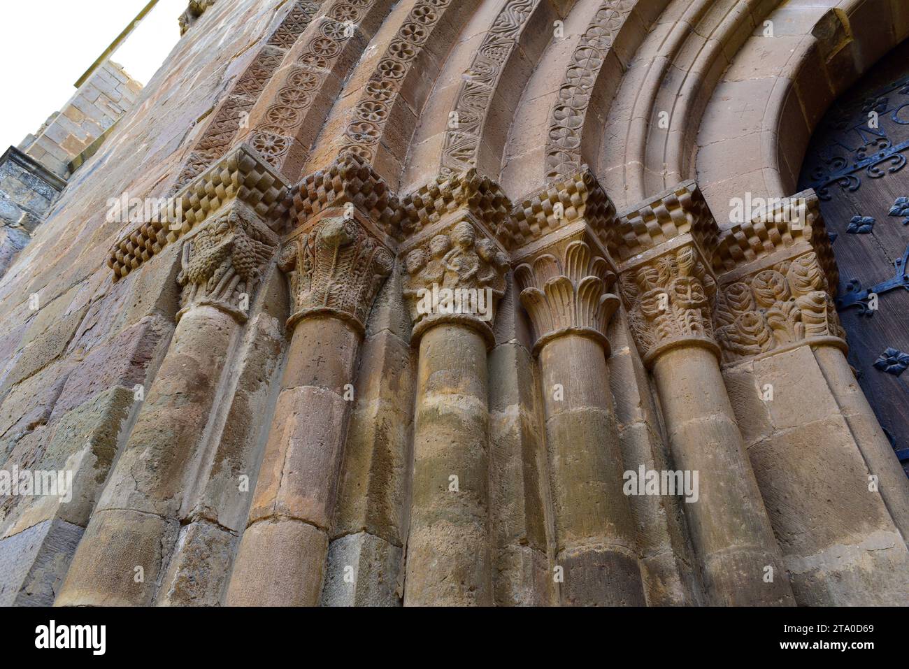 Veruela Abbey (Real Monasterio de Santa María de Veruela), cistercian 12th century. Romanesque ...