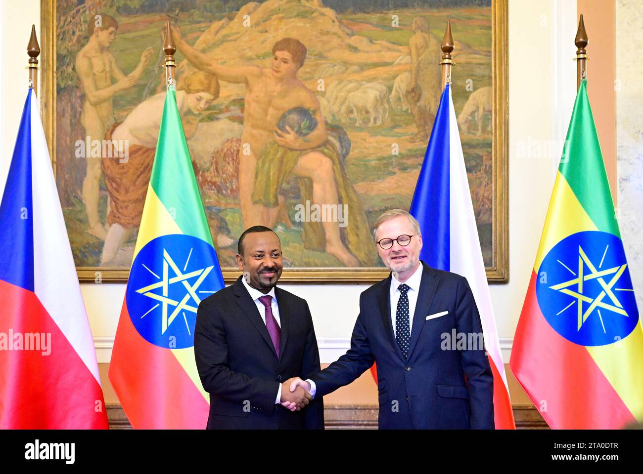 Prague, Czech Republic. 28th Nov, 2023. Prime Minister Petr Fiala (ODS ...