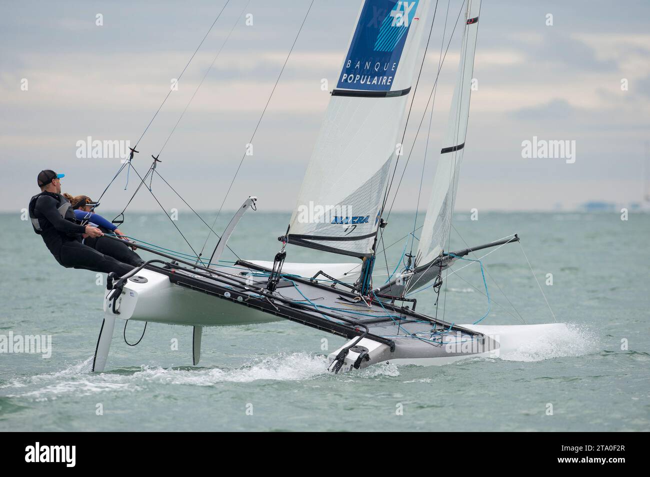 Serie Nacra , Medal Race - in sailing action during the SOF (Semaine ...