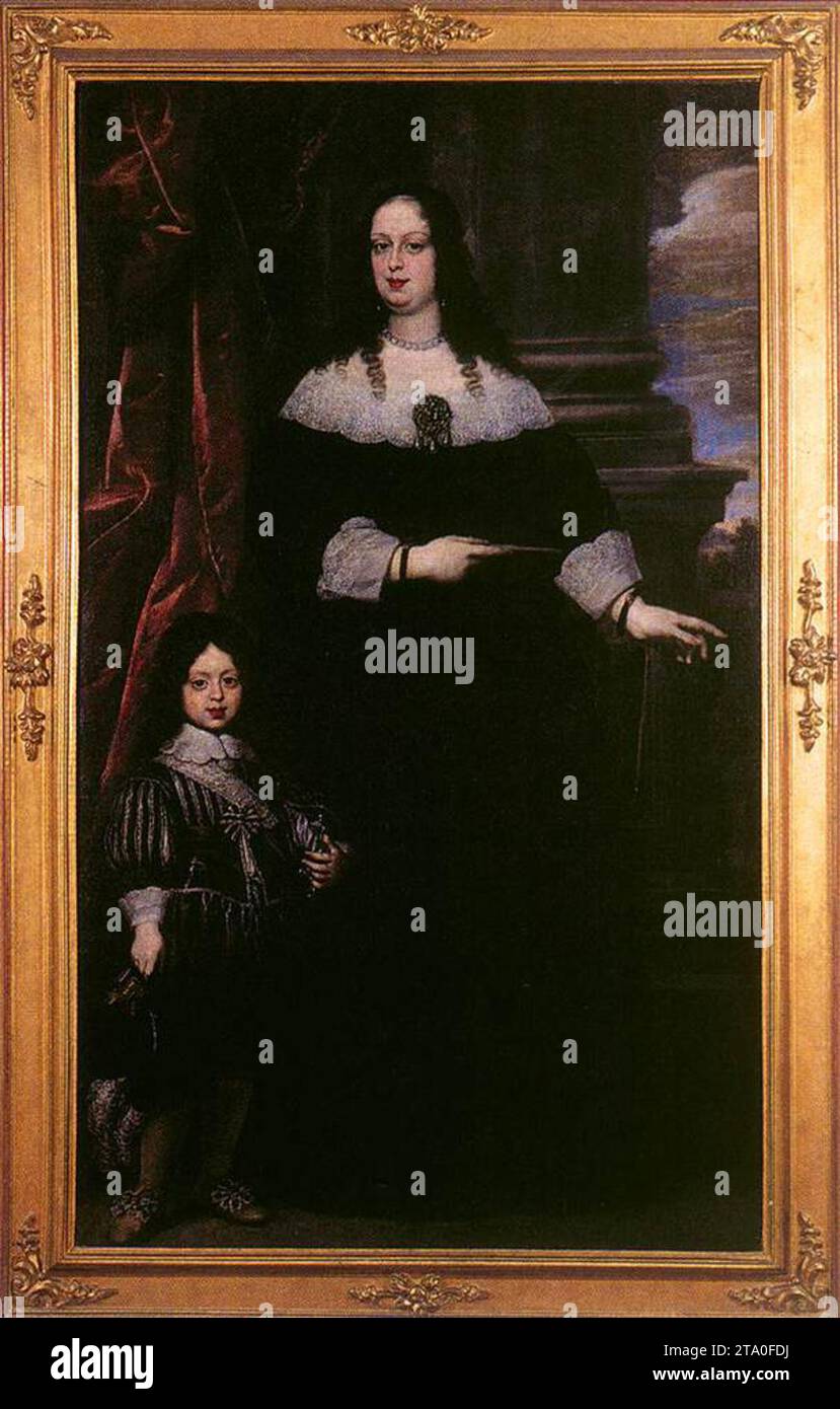 Portrait of Vittoria della Rovere and Cosimo III as a Child 1645-46 by ...