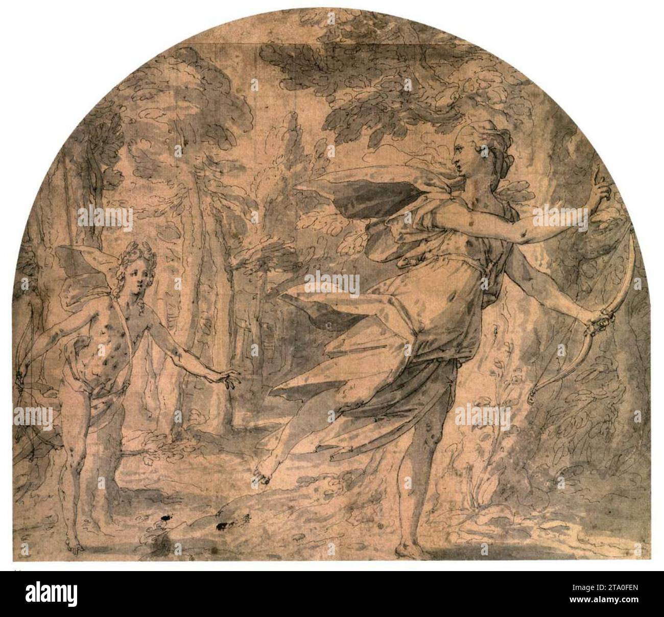 Apollo pursues daphne hi-res stock photography and images - Alamy