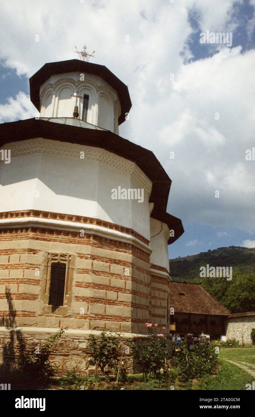 Gorj County, Romania. Exterior view of the "Dormition of the Mother of ...