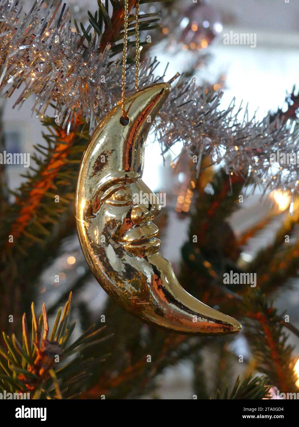 Moon christmas tree decoration hi-res stock photography and images - Alamy