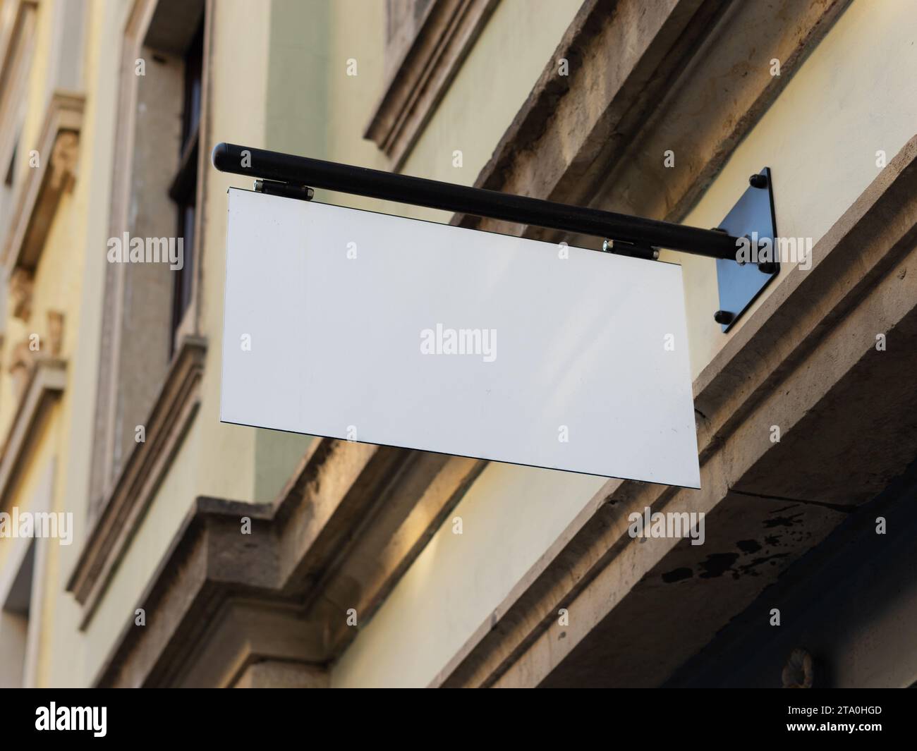 Signboard template for a small shop in the inner city. The store name ...