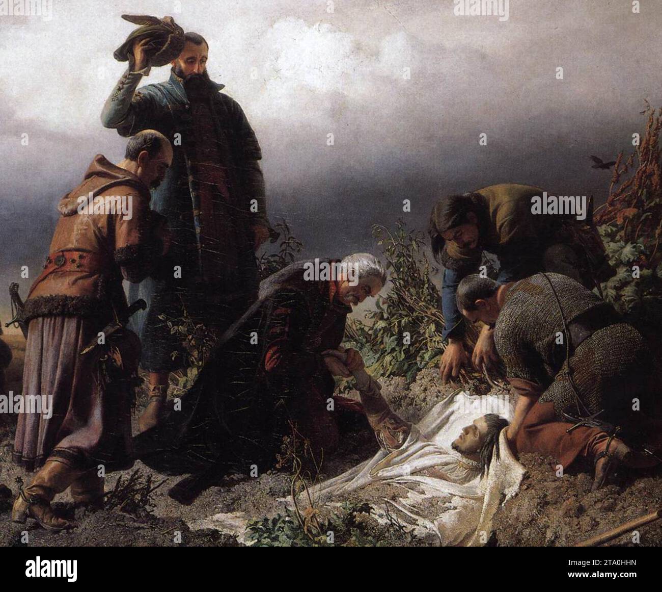 Discovery of the Body of King Louis the Second (detail) 1860 by ...