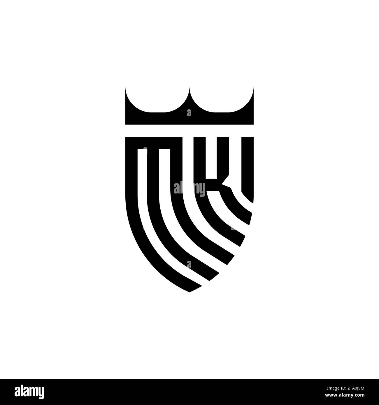 MK Luxury initial logo letters in high quality professional design that ...