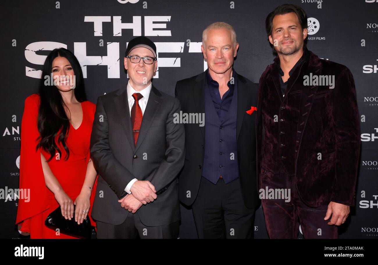 Los Angeles, Ca. 27th Nov, 2023. Elizabeth Tabish, Brock Heasley, Neal ...