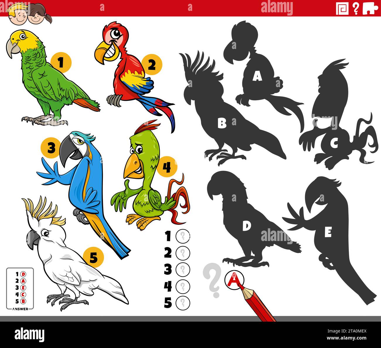 Parrot puzzle hi-res stock photography and images - Alamy