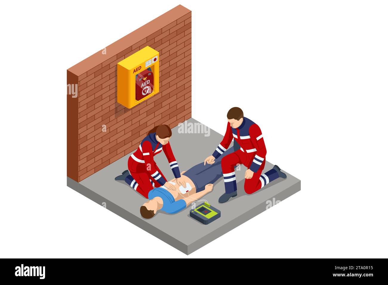 Chest compressions Stock Vector Images - Alamy