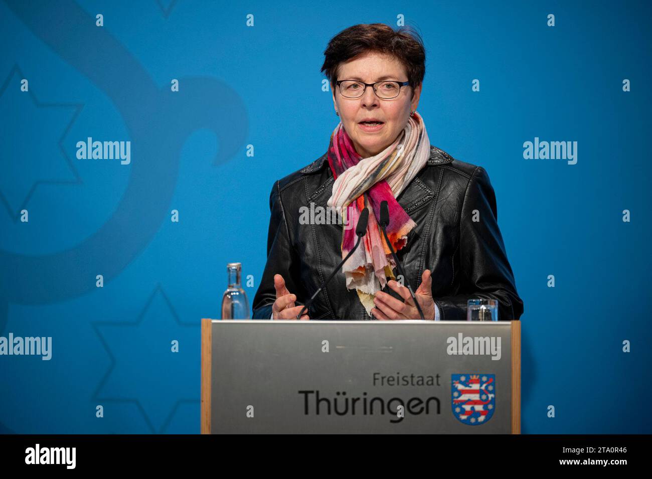 Erfurt, Germany. 28th Nov, 2023. Heike Taubert (SPD), Thuringian ...