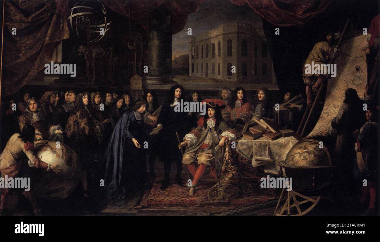 Colbert Presenting the Members of the Royal Academy of Sciences to ...