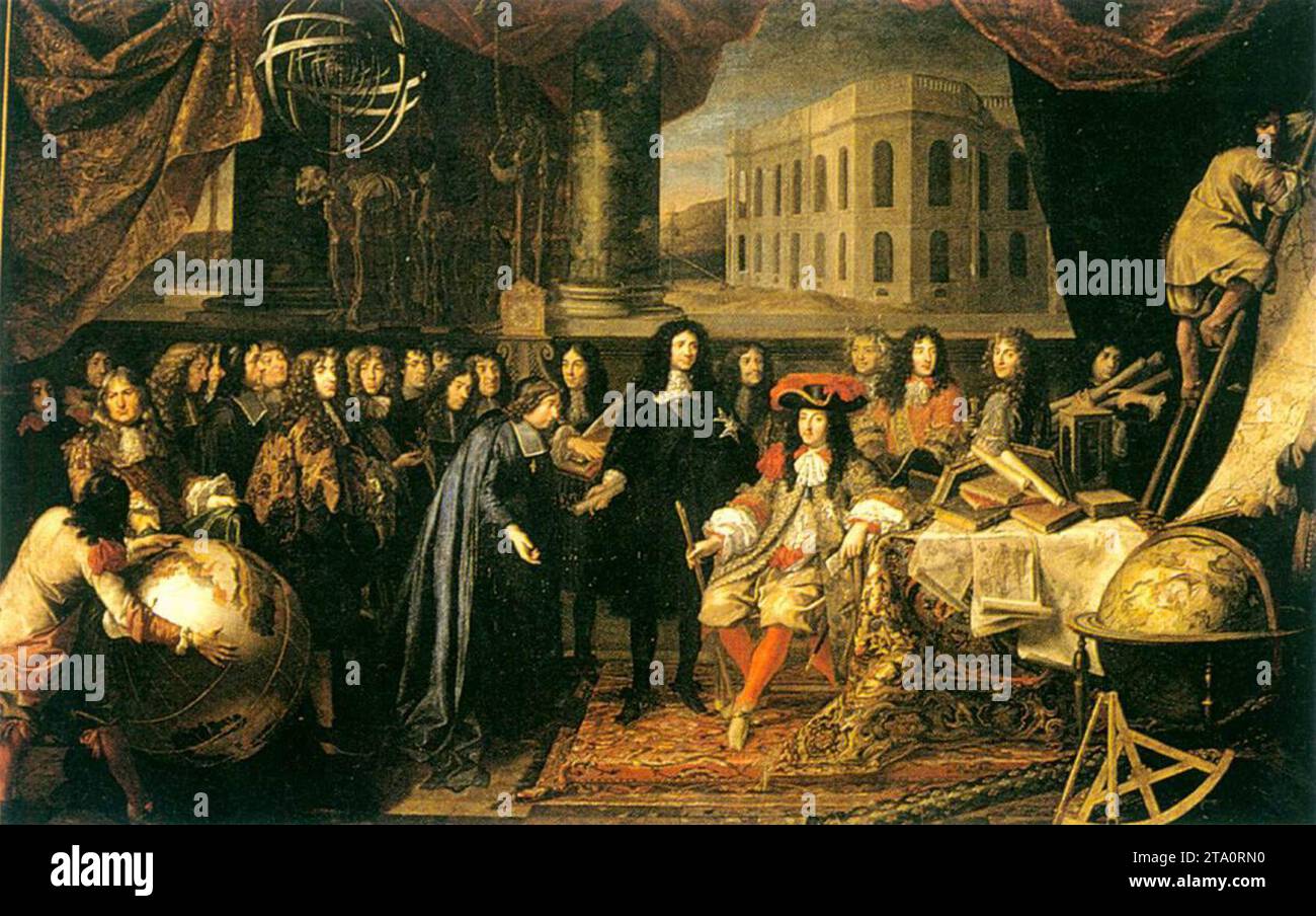 Colbert Presenting the Members of the Royal Academy of Sciences to ...