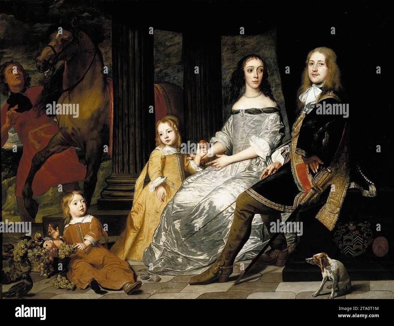 Portrait of Philips van de Werve and His Wife c. 1661 by Pieter Thijs ...