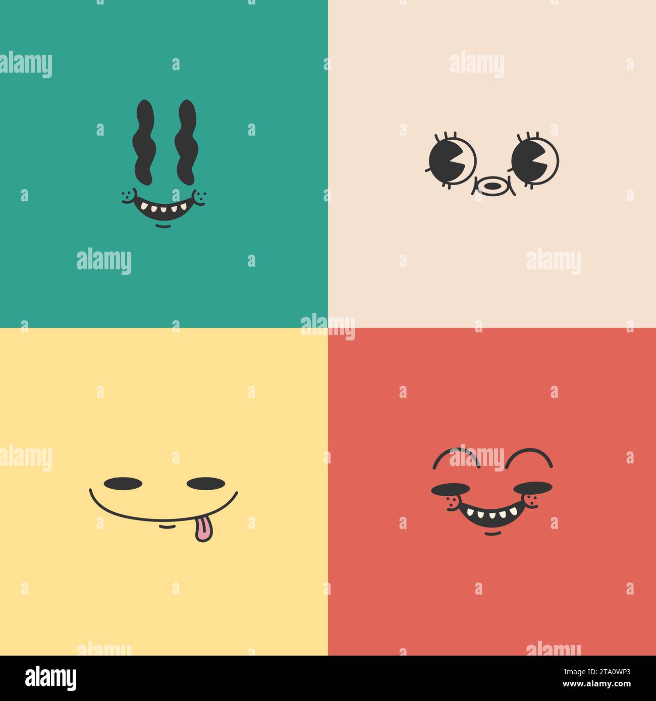 Geometric cartoon hi-res stock photography and images - Alamy