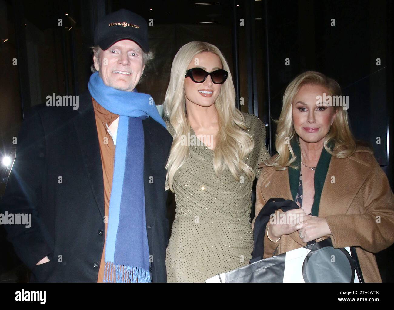 NEW YORK, NY - NOVEMBER 27: Richard Hilton, Paris Hilton, Kathy Hilton ...