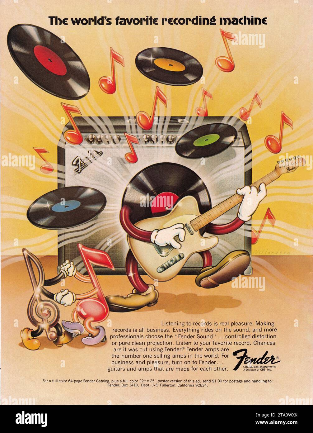 Fender guitars advert hi-res stock photography and images - Alamy
