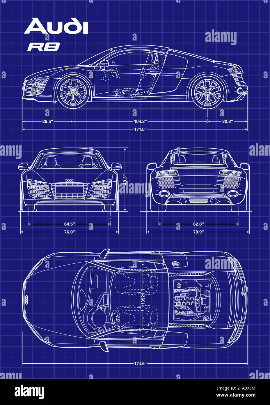 Audi r8 front view audi hi-res stock photography and images - Alamy