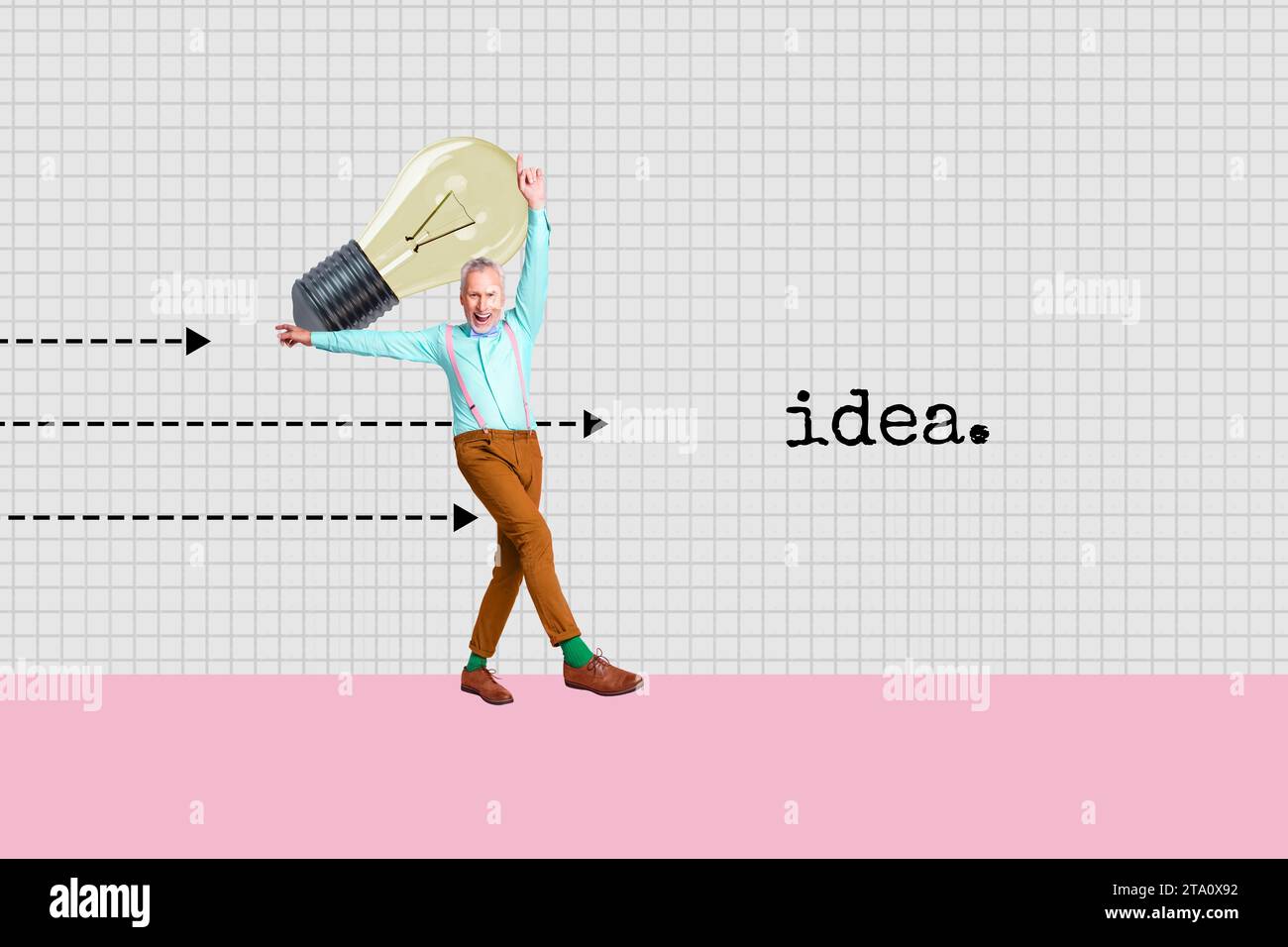 Collage of senior man experienced businessman old generation hold ...