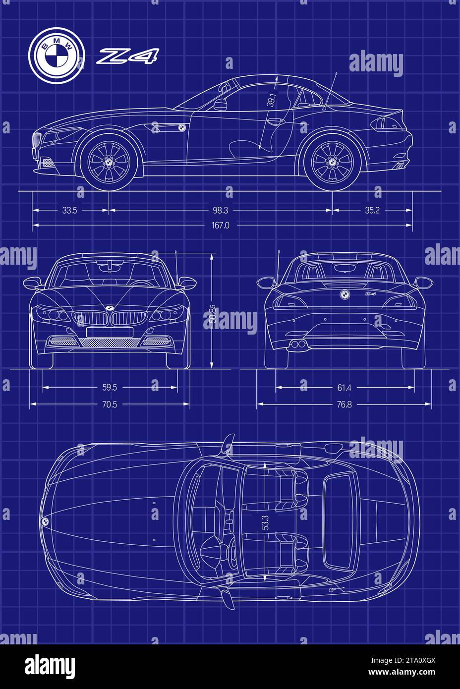 Vintage car rear view bmw hi-res stock photography and images - Alamy