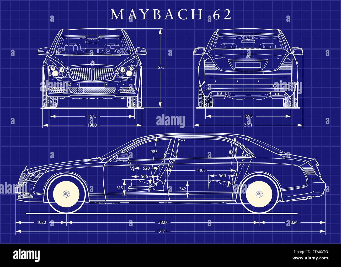 Maybach blueprint hi-res stock photography and images - Alamy