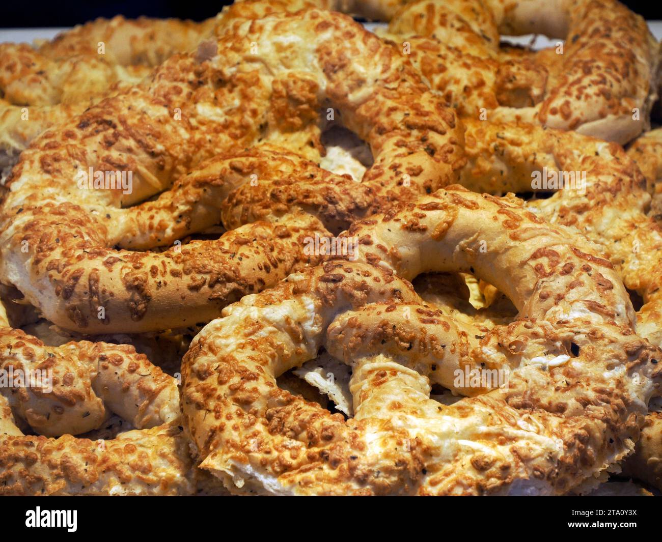 sweet brezel Pretzel in Graz austria christmas market detail Stock ...