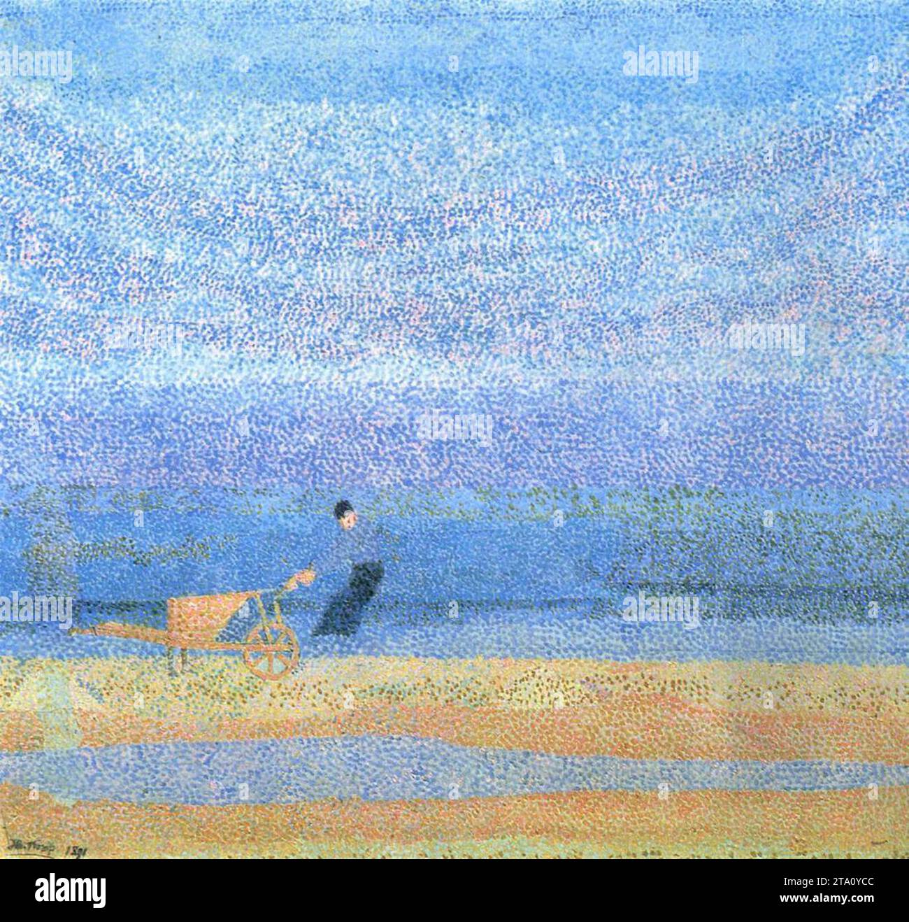 Shell Gathering on the Beach 1891 by Jan Toorop Stock Photo - Alamy