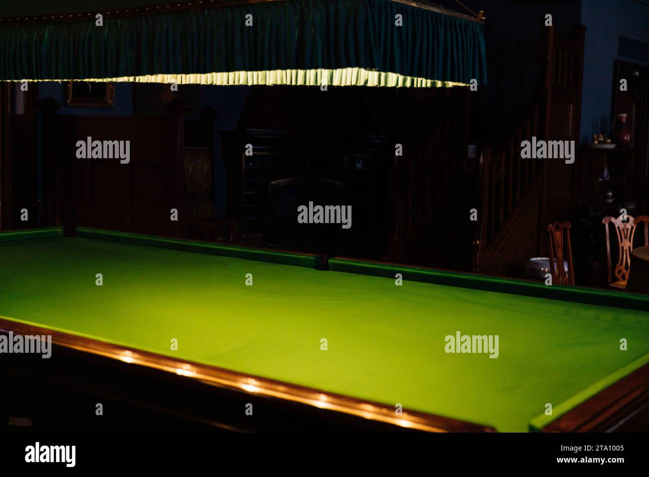large billiard table indoors Russian billiards Stock Photo - Alamy